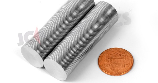 15mm X 0.5mm N52 neodymium thin magnets round discs 5/8in x 1/64in