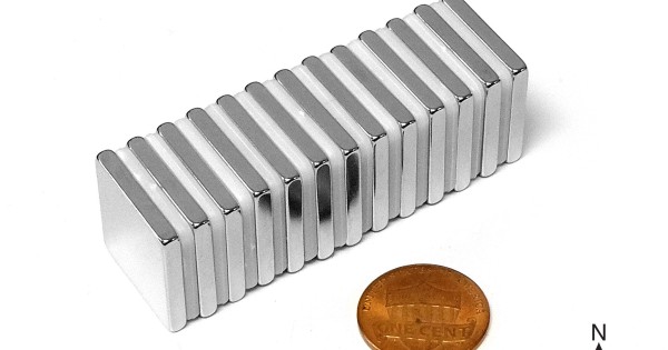 Neodymium Magnet Block 20x20x3mm N52 - 13.1lb Pull Force Rare Earth Magnet