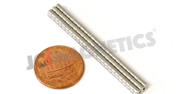 2mm X 2mm N52 neodymium small magnets round disc cylinder 5/64in x 5 ...