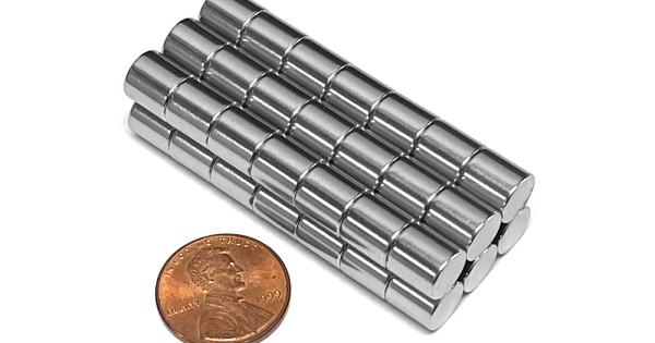 8mm X 8mm N52 neodymium magnets round cylinders discs 1/3in x 1/3in