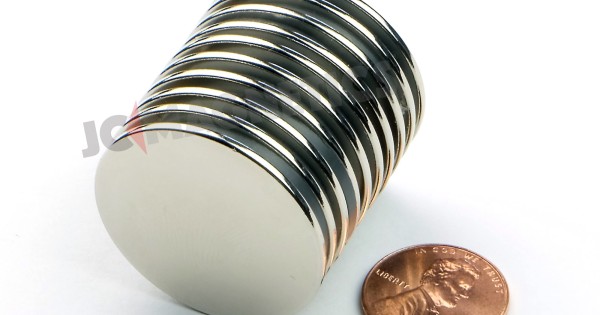 32mm x 1.5mm N45 neodymium magnets round discs 1.26in x 0.06in
